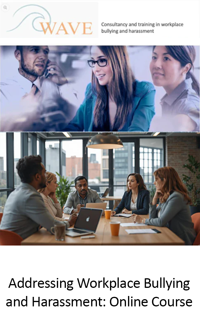 Addressing Workplace Bullying and Harassment: Online Course – Wave